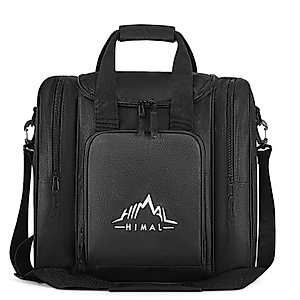 Himal Bowling Ball Bag for Single Sphere - Bowling Ball Tote Bowler's Bag with Padded Sphere Holder - Fits Bowler's Shoes Up to Mens Size 14