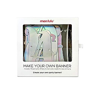 Make Your Own Banner in Iridescent - Metallic Say Anything Banner - Birthday Party, Baby Shower, Bridal Shower, Graduation Party