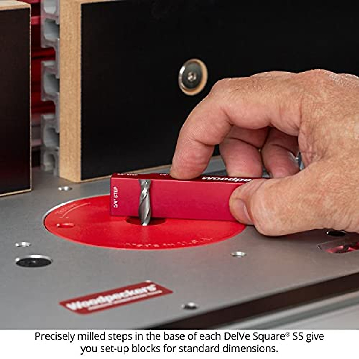 Woodpeckers Stainless Steel Delve Squares, 3 1/2 & 6 Inch Squares with Rack It Mounting Kit, Precision Woodworking Tools for Furniture Making