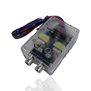 Audiotek 2 Channels Car Audio Hi Low High to Low Impedance RCA Line Converter for Car Receiver and Amplifier + Built-in Remote Turn-On, Ground Loop Isolator - at-HL2