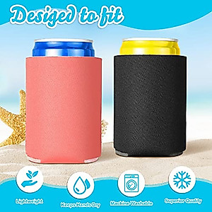 80 Pcs Blank Beer Can Coolers Collapsible Foam Soda Cover Coolies Blank Can Cooler Sleeves Soft Foam Can Sleeve Cooler Reusable Drink Cooler Sleeve for Water Bottle Bee Weddings Bachelorette Parties
