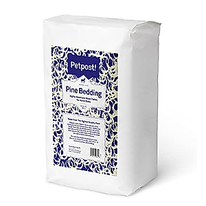 Petpost | Pine Bedding for Horses - 6 cu.ft. of Extra Absorbent and Soft Wood Shavings for Horse Stalls and Beds - Low Dust Equine Bedding - 2.3 cu.ft. Compressed Bag Expands to 6 cu.ft.