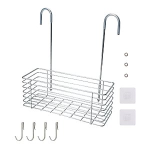 Tsnamay 11.02" Shower Caddies,Hanging Shower Rack Bathroom Rack Storage Rack,304 Stainless Steel Rust Proof,Total height 12"/30.5cm