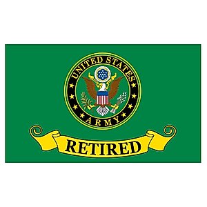 Officially Licensed United States Army Retired Green 3' x 5' Outdoor Flag