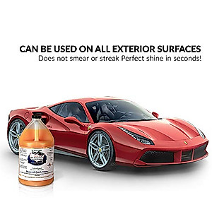 All American Car Care Products Diamond Quick Shine - Premium Detailing Finishing Spray-On Polymer Wax For Deep Glossy Finish and UV Protectant (1 Gallon)