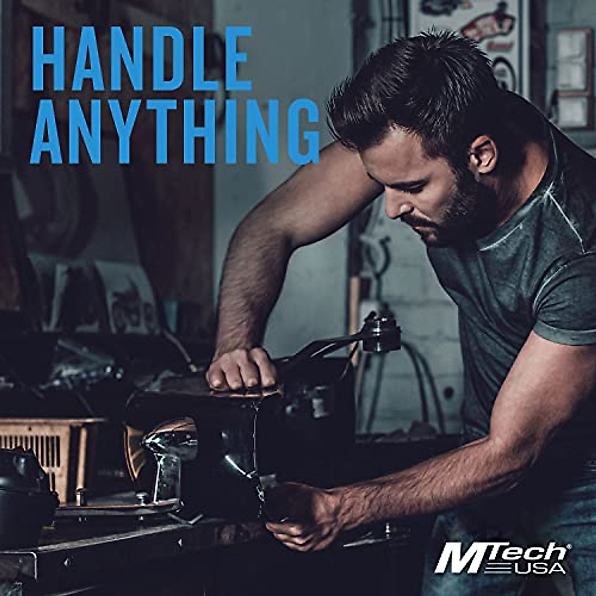 MTech USA – Fixed Neck Knife - Black Blade and Handle, Full Tang, Includes Nylon Fiber Sheath w/ Pocket Clip and Ball Chain - Hunting, Camping, Survival, Tactical, EDC – MT-588BK