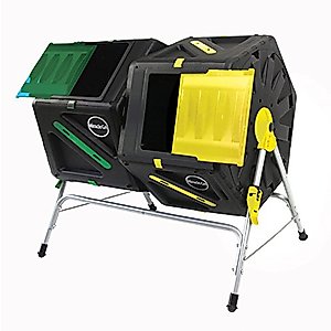 Miracle-Gro Dual Chamber Tumbling Composter, 105 L/27.7 Gallon Each Chamber