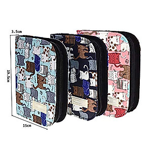 SagaSave Crochet Hook Pouch Cute Storage Bag Knitting Kit Case Organizer Bag for Sewing Crochet Needles Tool Waterproof