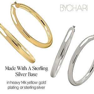 BYCHARI Large Sade Hoops