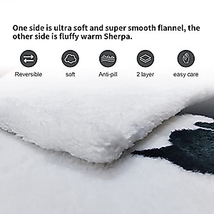 Cow Blanket for Kids Girls Boys Flannel Cow Blanket Print Soft Lightweight Cow Blankets and Throws for Sofa Couch Bed (39''x49'')