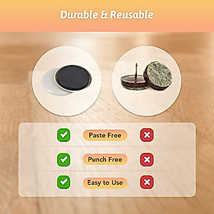 CO-Z Furniture Sliders - 16 Pack, 3 1/2" Reusable Furniture Sliders for Carpet, Heavy-Duty Furniture Gliders Movers for Hardwood Floors, Plastic Moving Pads for Heavy Furniture, Floor Protectors