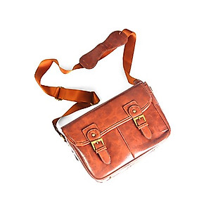 Retro Waterproof Messenger Bag Cross Body Shoulder Bag Photography PU Leather Bag for DSLR SLR Camera Canon Sony Nikon Canon Olympus - Brown