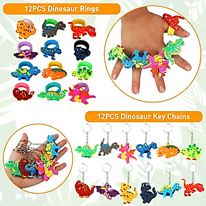 RichSmile 230PCS Dinosaur Party Favors, Dinosaur Birthday Party Supplies, Dinosaur Goodie Bags for Kids Birthday, Dinosaur Gifts Bags Fillers Pinata Stuffers, Dinosaur Themed Party Toys