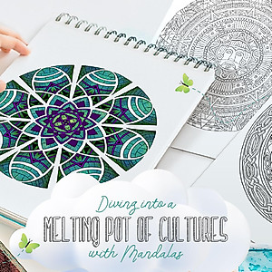 ColorIt Mandalas to Color, Volume VII Coloring Book for Adults 50 Cultural Mandala Patterns and Designs, Spiral Binding, USA Printed, Lay Flat Hardback Book Cover, Ink Blotter