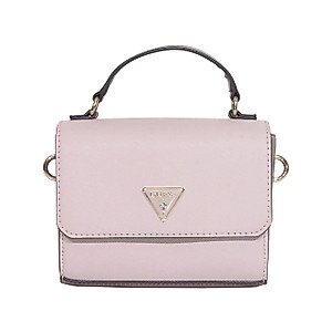 GUESS Ynes Mini Top Handle Flap, Mauve Multi