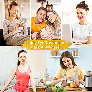 Under Eye Patches, 24K Gold Collagen Eye Mask for Puffy Eyes & Dark Circles Treatments, Reduce Under Eye Bags and Smooth Wrinkles, Hydrating and Moisturizing, Eye Skin Care Pads for Beauty & Personal Care (𝟔𝟎𝐏𝐂𝐒 )