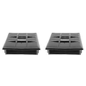 Dumble Replacement RV Bumper Cap, RV Sewer Cap, Travel Trailer Bumper End Caps, Square 4 Inch Camper Bumper Cap, 2-Pack