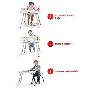 Skip Hop Baby Activity Center: Interactive Play Center with 3-Stage Grow-with-Me Functionality, 4mo+, Silver Lining Cloud