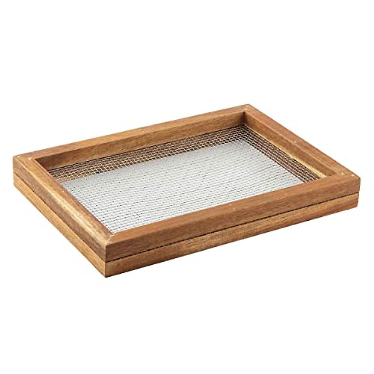 Tablecraft 11088 Herb Drying Rack, Natural, 13.75-inch Length, Acacia Wood