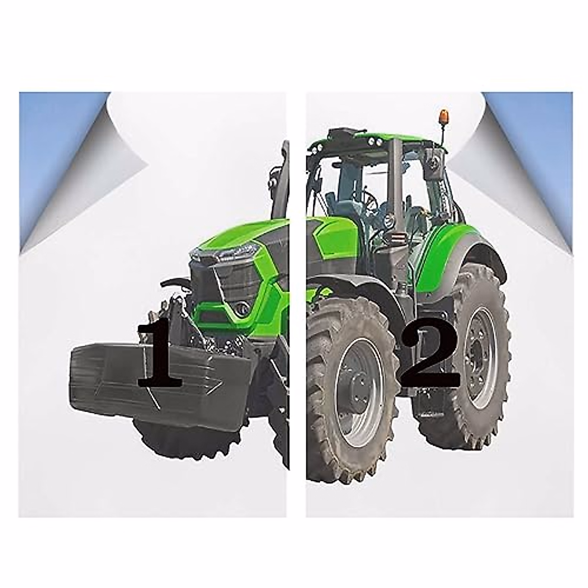 Green Grey Window Film Privacy Window Film Frosted Glass Film No Glue Static Cling Glass Film Window Sticker for Bathroom Bedroom Living Room Cars Giant Pickup Glass Films 27.6Wx47.2L-inch x2 Pcs