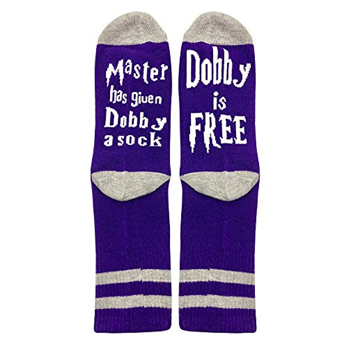 Novelty Socks Easter Basket Stuffers for Teens Boys Adults, Master Has Given Dobby a Sock Dobby is Free Socks