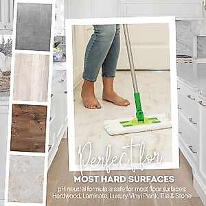 Quick Shine Multi Surface Floor Finish 64oz | Cleaner & Polish to use on Hardwood, Laminate, Luxury Vinyl Plank LVT, Tile & Stone | Safer Choice w/Clean Shine Technology | Protect-Refresh