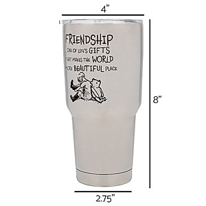Elanze Designs Friendship Life's Gifts Winnie-the-Pooh 30 Ounce Stainless Steel Travel Tumbler