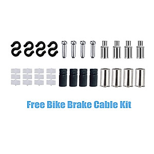 Bicycle Cable Cutter, Universal 4×5.9FT(1.8m) Brake Cable, 4×7.2FT(2.2m) Shift Cable, Replacement Kit for Mountain and Road Bicycle, Cable and Housing Cutter Tool