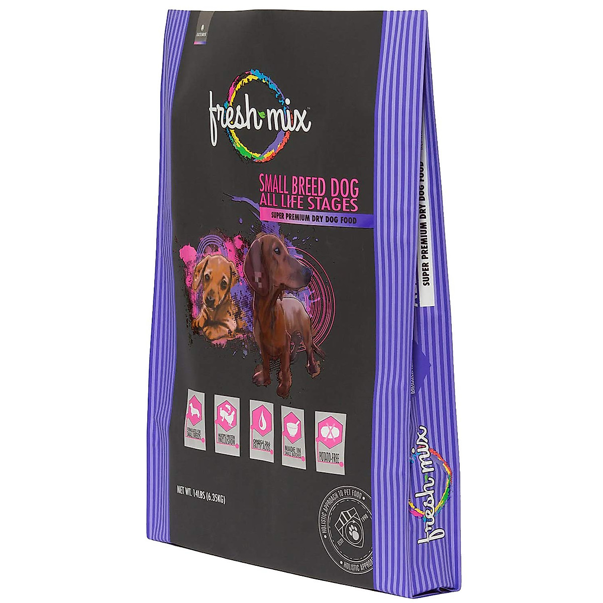 ARTEMIS Fresh Mix Dry Dog Food – Premium Meat Recipe Health Nutrition Protein Omega 3 6 Small Breed Adult Puppy All Life Stages 4lb Bag