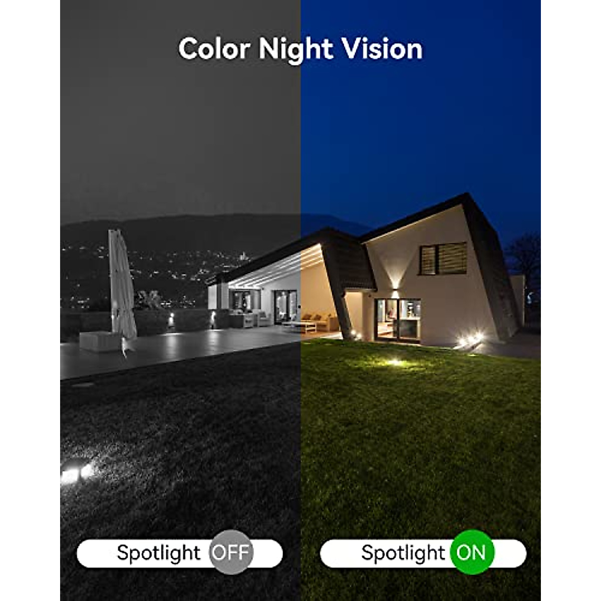 blurams Security Camera Outdoor, 3MP Outdoor Camera w/Color Night Vision, Two-Way Audio, IP66 Weatherproof and Spotlight Siren Alarm, Compatible with Alexa&Google Assistant