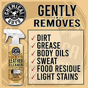 Chemical Guys SPI_208 Colorless and Odorless Leather Cleaner for Car Interiors, Furniture, Apparel, Boots, and More (Works on Natural, Synthetic, Pleather, Faux Leather and More), 128 fl oz (1 Gal)