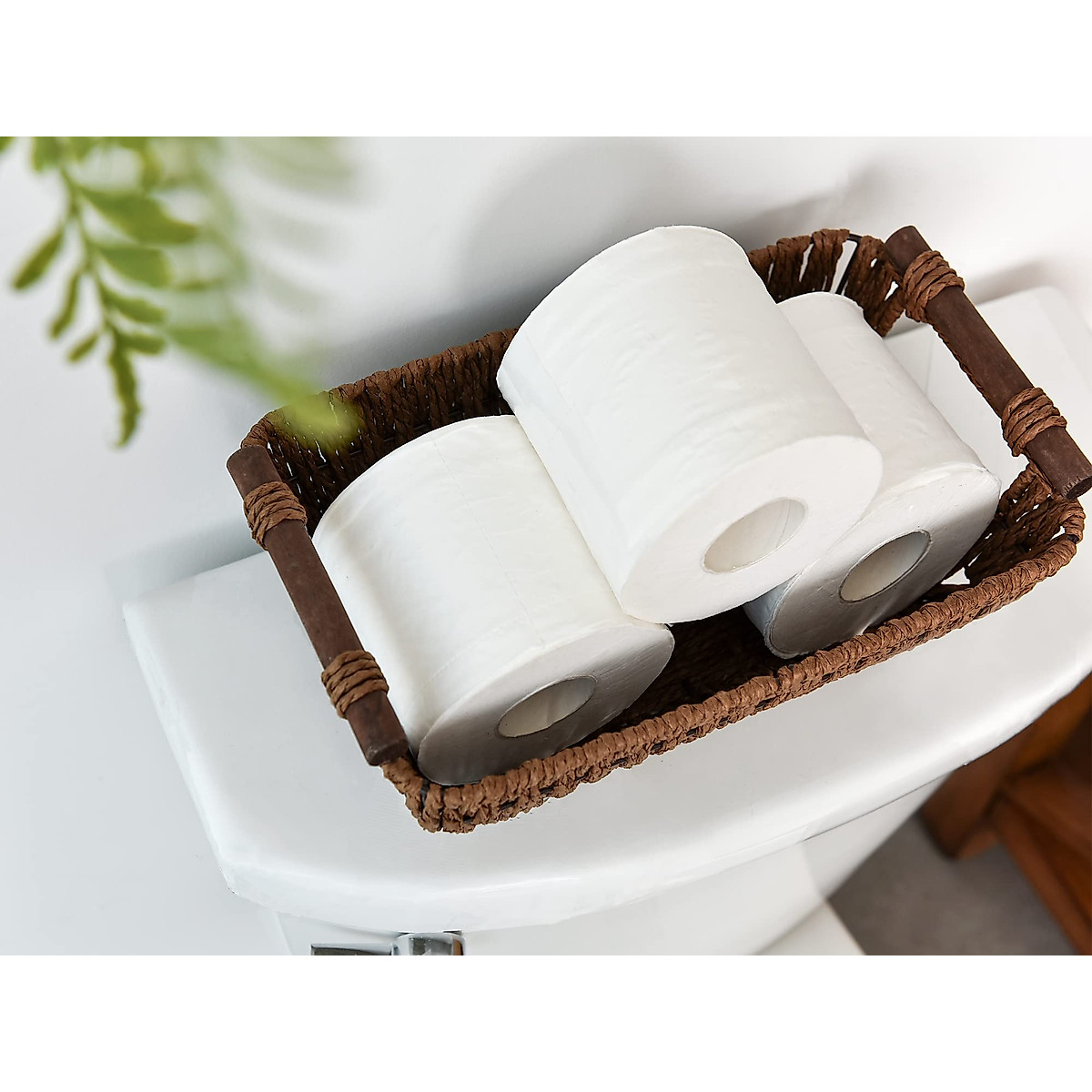 StorageWorks Round Paper Rope Storage Baskets