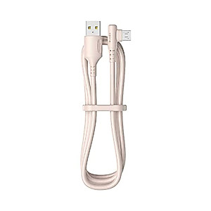 BGNTBUK Phone Charging Cables Android USB Cable Right Angle 90° Elbow Liquid Micro USB 3A Fast Charging Cable Lap Gear Home