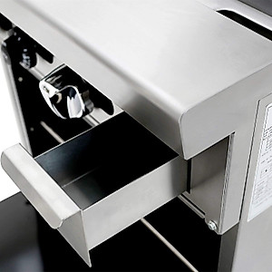 Atosa AGR Commercial Gas Range, 24" Gas Range, Griddle Top, (1) 20" Standard Oven, Propane Gas (AGR-24G-LP)