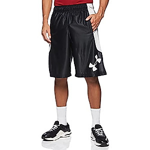 Under Armour Men's Perimeter Basketball Shorts , Black (001)/Halo Gray , Large