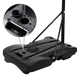 Yaheetech Portable Basketball Hoop System 5.2-7 ft Height Adjustable Basketball Stand for Youth Indoor/Outdoor w/Wheels 29 Inch Backboard Basketball Goals