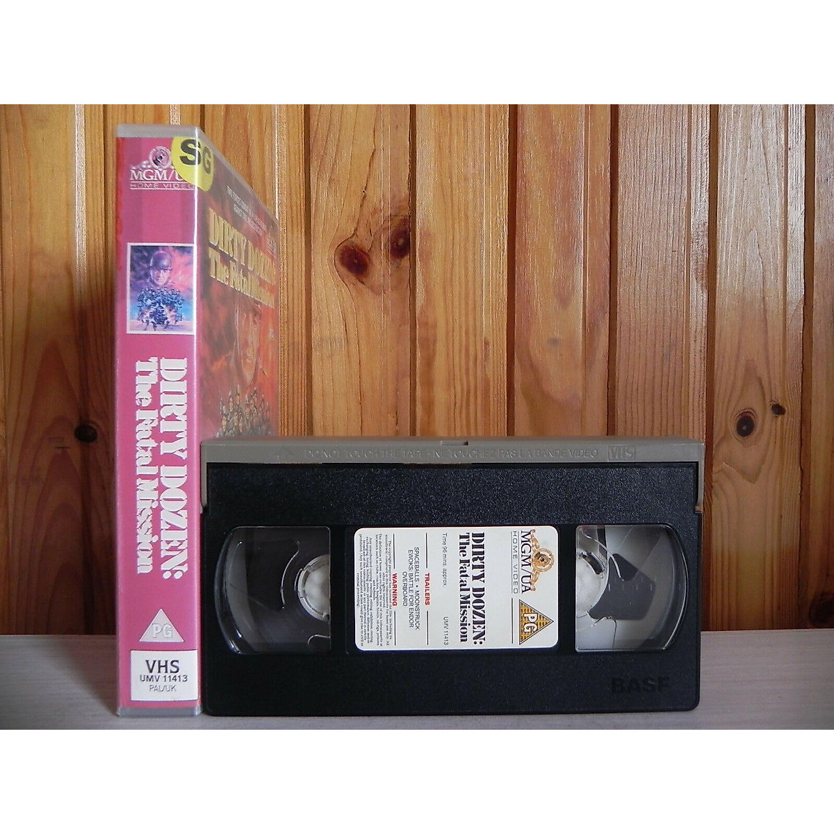 Dirty Dozen: The Fatal Mission - MGM/UA - Telly Savalas - Hunt Block - Pal VHS