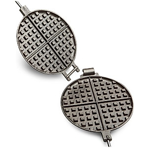 Rome 1028 Chuckwagon Waffle Iron, Cast Iron, One Size, Gray