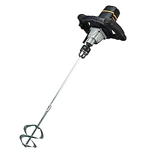 MAXXT Mixer 12A Single Paddle Concrete/Mortar Mixer, 5/8" Keyed Chuck,Soft Start,Come w/100mm Large Spiral Mixing Paddle
