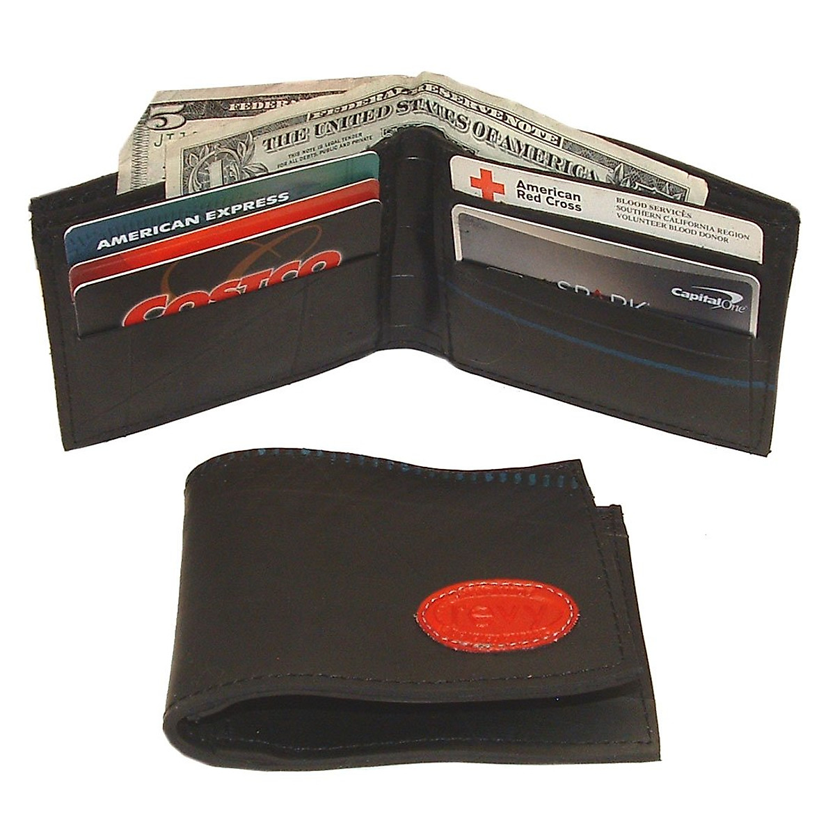 Recycled Rubber Tire Wallet with Logo - Fair Trade.