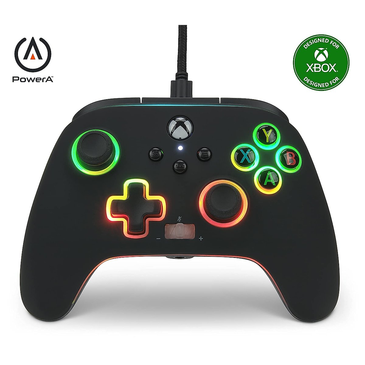 PowerA Spectra Infinity Enhanced Wired Controller for Xbox Series X|S, Gamepad, Wired Video Game Controller, Gaming Controller, Xbox One, Officially Licensed - Xbox Series X (Renewed)