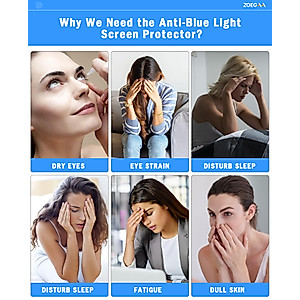 Anti Blue Light and Anti Glare Screen Protector for iPad Air 3 (2019) 10.5inch / iPad Pro 10.5 (2017), ZOEGAA iPad Air 3 Screen Protector, PET Film