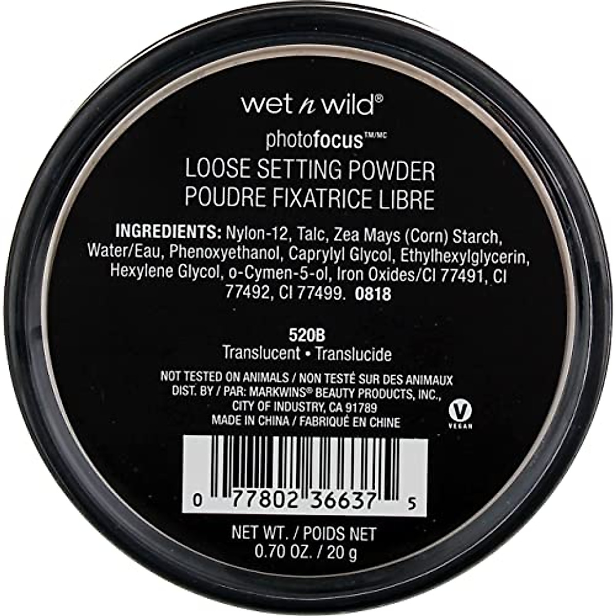 Wet n Wild PhotoFocus Loose Setting Powder, Translucent 3.2 oz (3 pack) (Bundle)