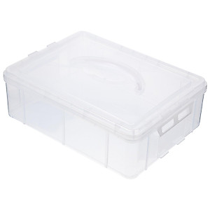 Didiseaon Box Cake Carrier with Lid and Handle Cupcake Storage Container Cake Storage Holder Cake Stand Plastic Handheld Cupcake Holder Cake Container Cake Stand with Lid Dessert Container