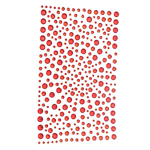 Decora 325 Red Diamante Stick on Rhinestone Stickers Gems Cards and Self Adhesive Craft Bling