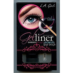 L.A. Girl Gel Liner Kit - Very Black, 0.10 Ounce