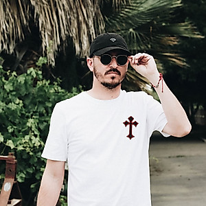 Nicime 22pcs Cross Patches, Iron on/Sew on Cross Applique Patch, DIY Iron Patches for Jeans Hats Shirts Jackets Backpacks