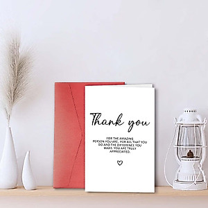 hvdler Sweet Thank You Card for Him Her, Funny Appreciation Card for Boss Teacher, Thank You Card for Friends Family, Thank You for All That You Do