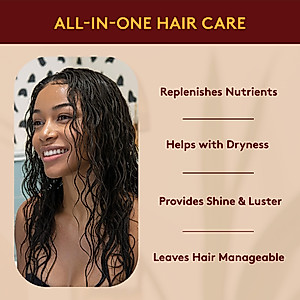 OKAY African Black Soap Leave In Conditioner, 8 Fluid Ounce