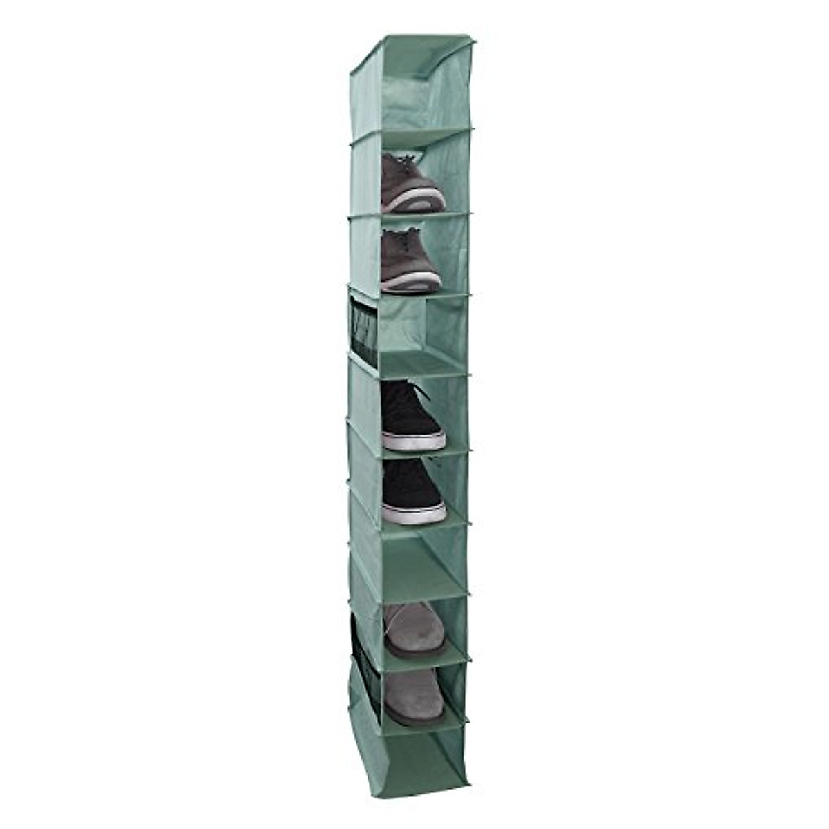 Signature Home 10-Shelf Hanging Shoe Closet Organizer, Hunter Green, Teal